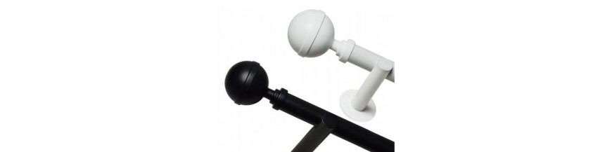 Garniže biele / čierne Loft Ø25 mm - e-Garnize